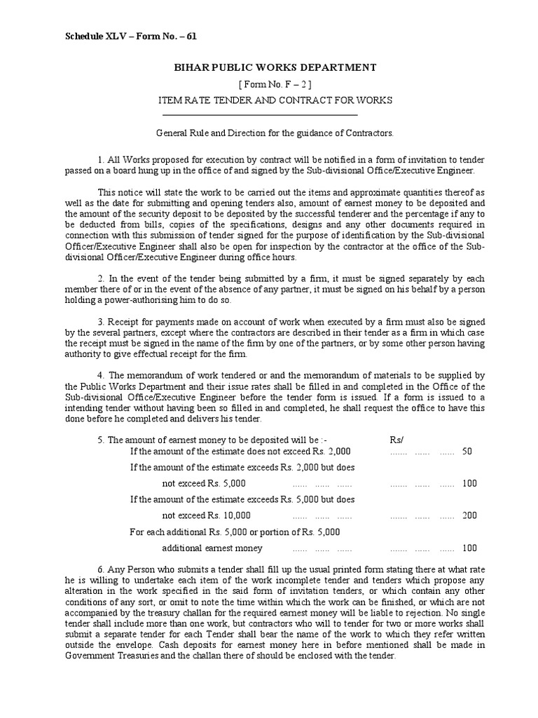 Agreement Form F2 | PDF | Specification (Technical Standard) | Receipt