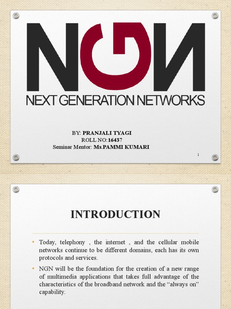 Understanding Next Generation Networks | PDF | Computer Network | Telephony