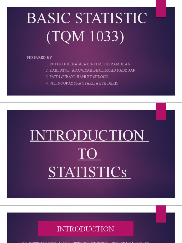 Basic Statistic | PDF | Survey Methodology | Sampling (Statistics)