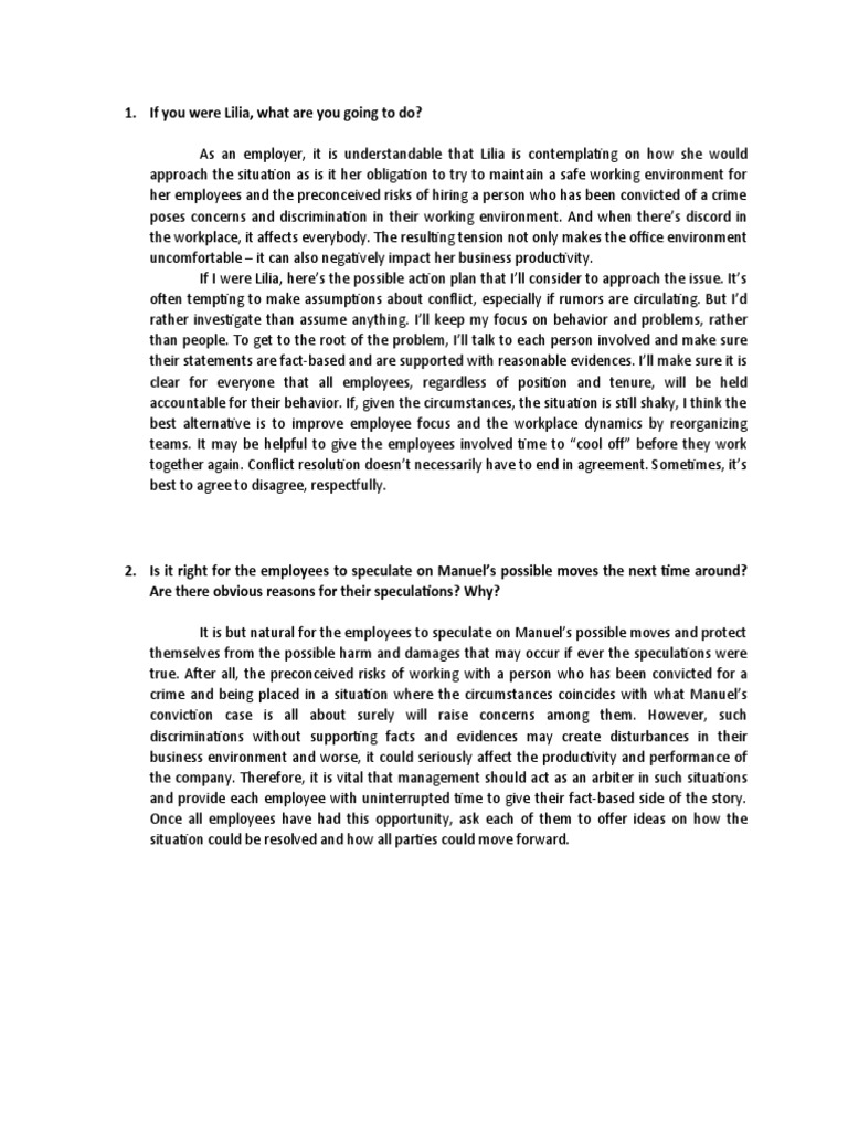 Hbo Case Study 6 | PDF | Circumstantial Evidence | Employment