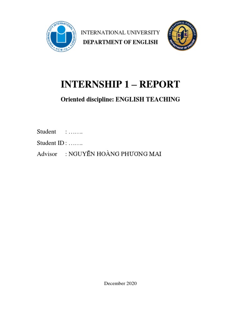Internship 1 - Sample Report (ET) 2020 | PDF | Lesson Plan | Teachers