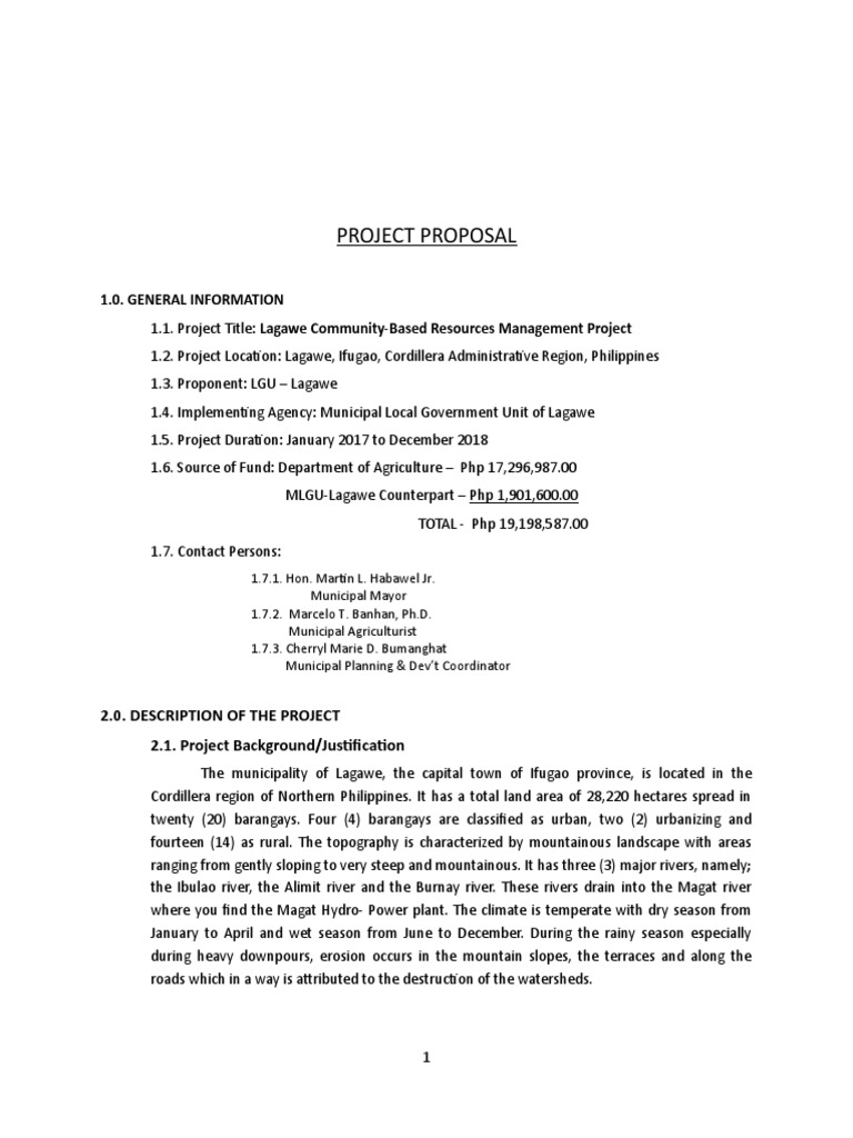 Lagawe Community-Based Resources Management Project | PDF | Forestry ...