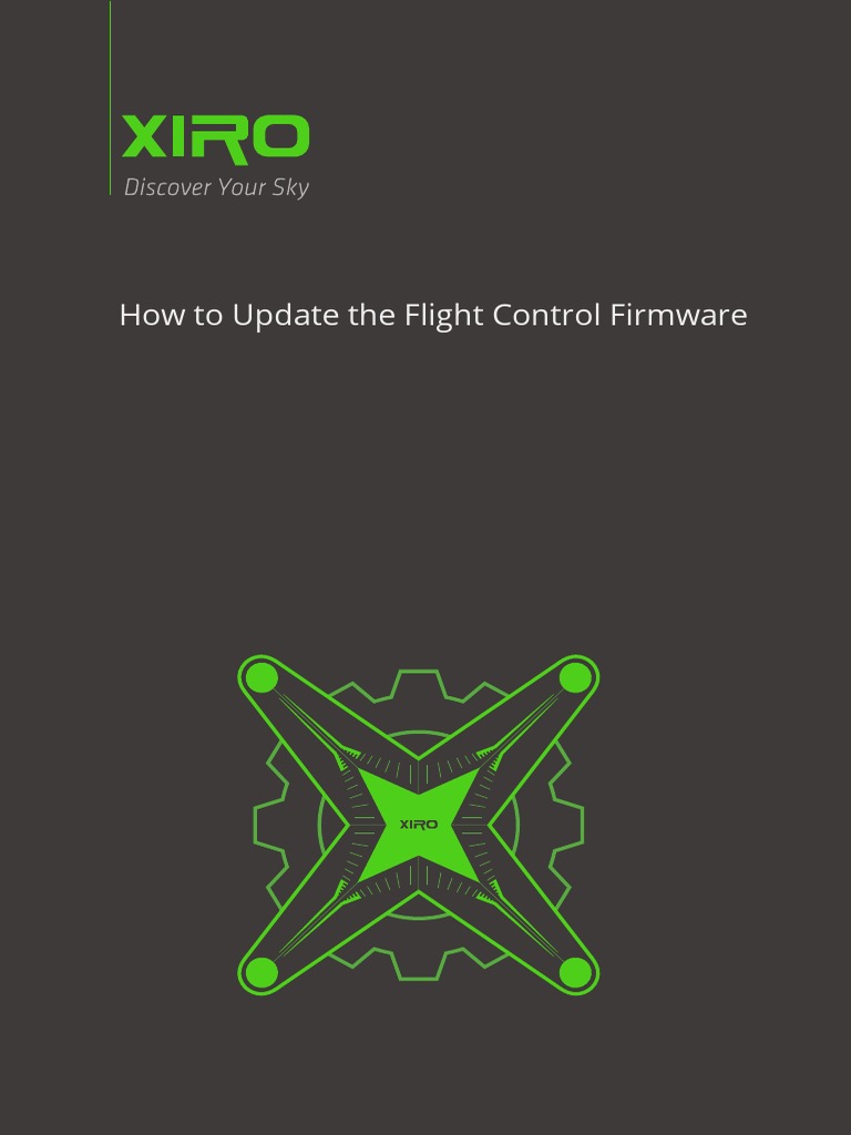 XPLORER How To Update The Flight Control Firmware | PDF