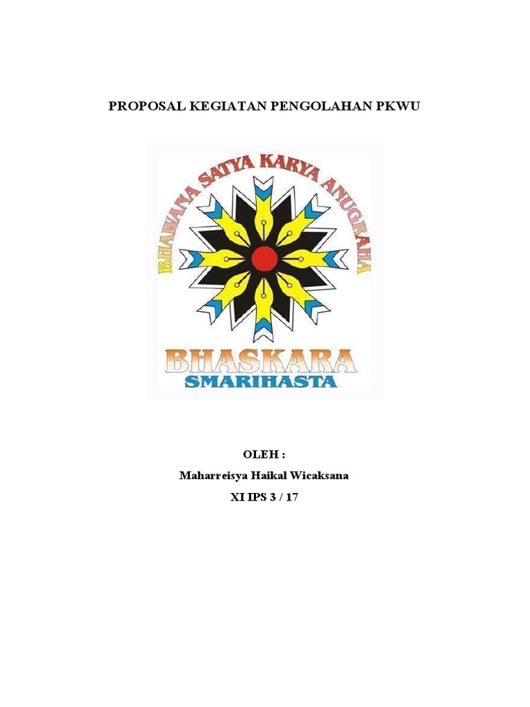 (Template) CONTOH PROPOSAL KEGIATAN PKWU PDF | PDF