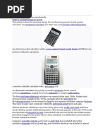 Parts of A Calculator | PDF | Teaching Methods & Materials