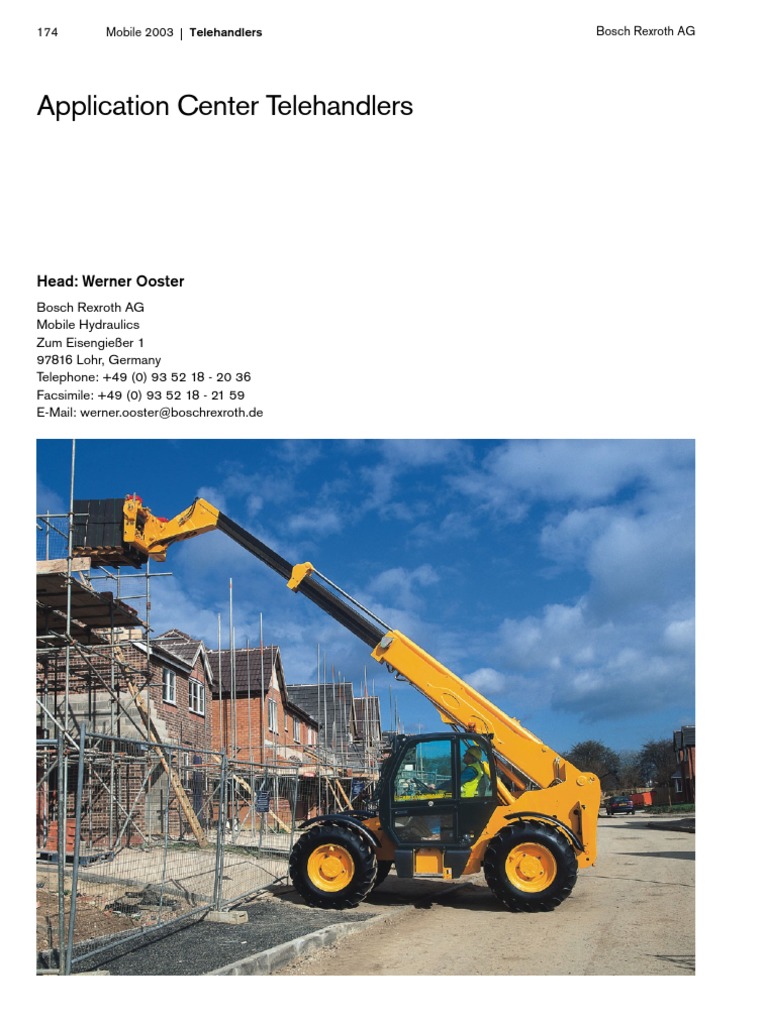 Telehandlers: Bosch Rexroth Systems | PDF | Transmission (Mechanics) | Pump
