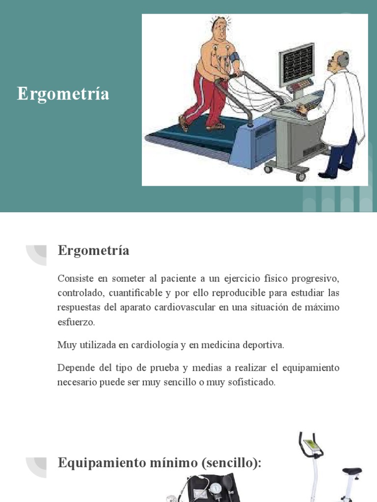 Ergometría | PDF | Electrocardiografia | Ejercicio aerobico