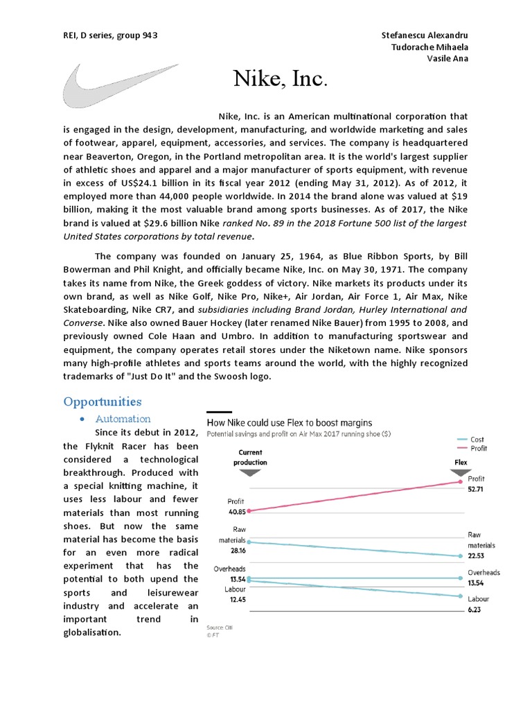 Nike, Inc.: Opportunities | PDF | Nike | Counterfeit