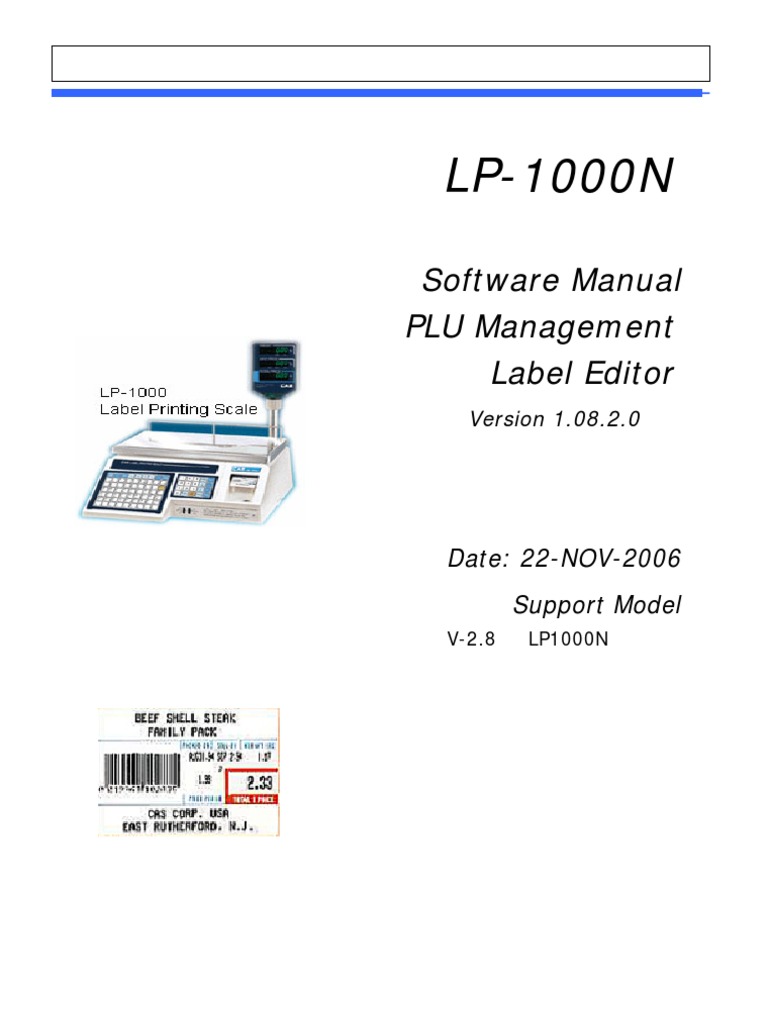 CAS - LP1000 Software Manual | PDF | Icon (Computing) | Double Click