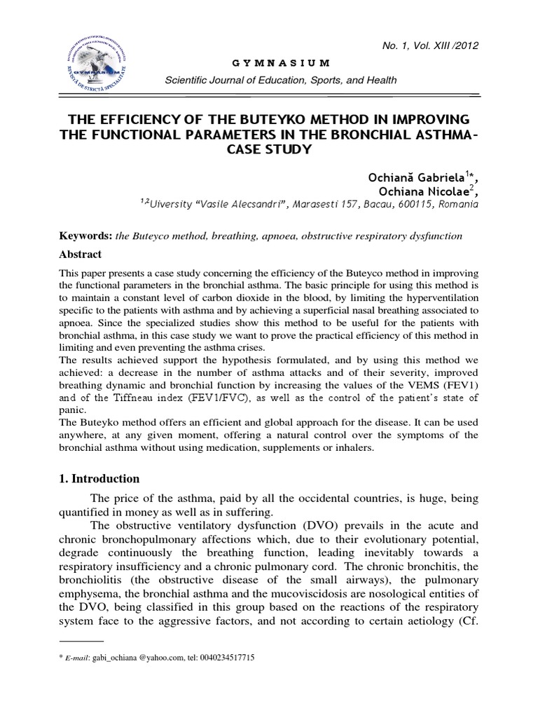 Metoda Buteyko | PDF | Asthma | Breathing
