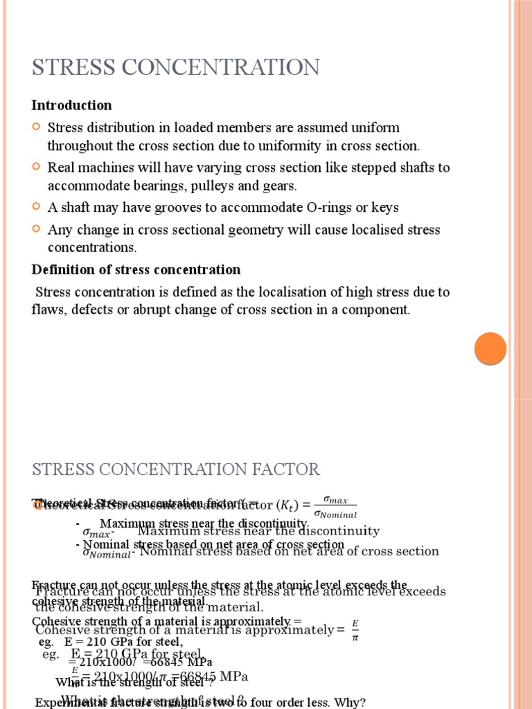 Stress Concentration and Fatigue | PDF | Strength Of Materials ...