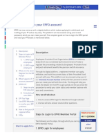 Downloading UAN Service History Steps | PDF