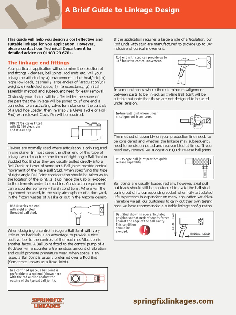 The Linkage End Fittings | Download Free PDF | Mechanical Engineering ...