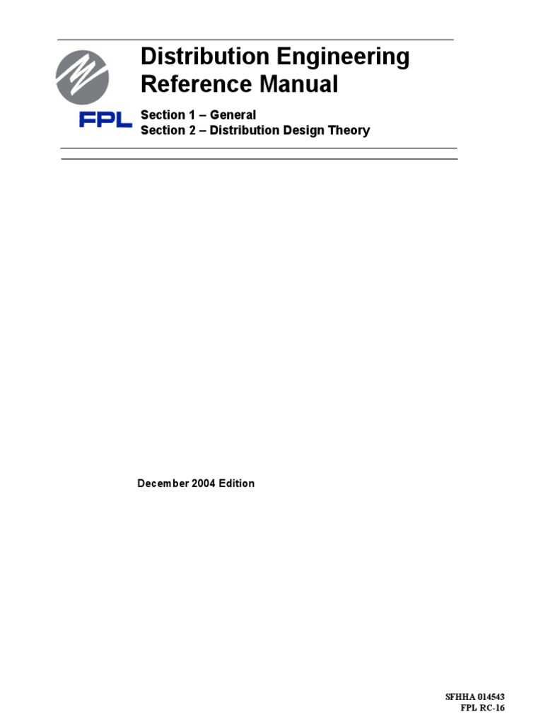 Distribution Engineering Reference FPL PDF | PDF | Reliability ...