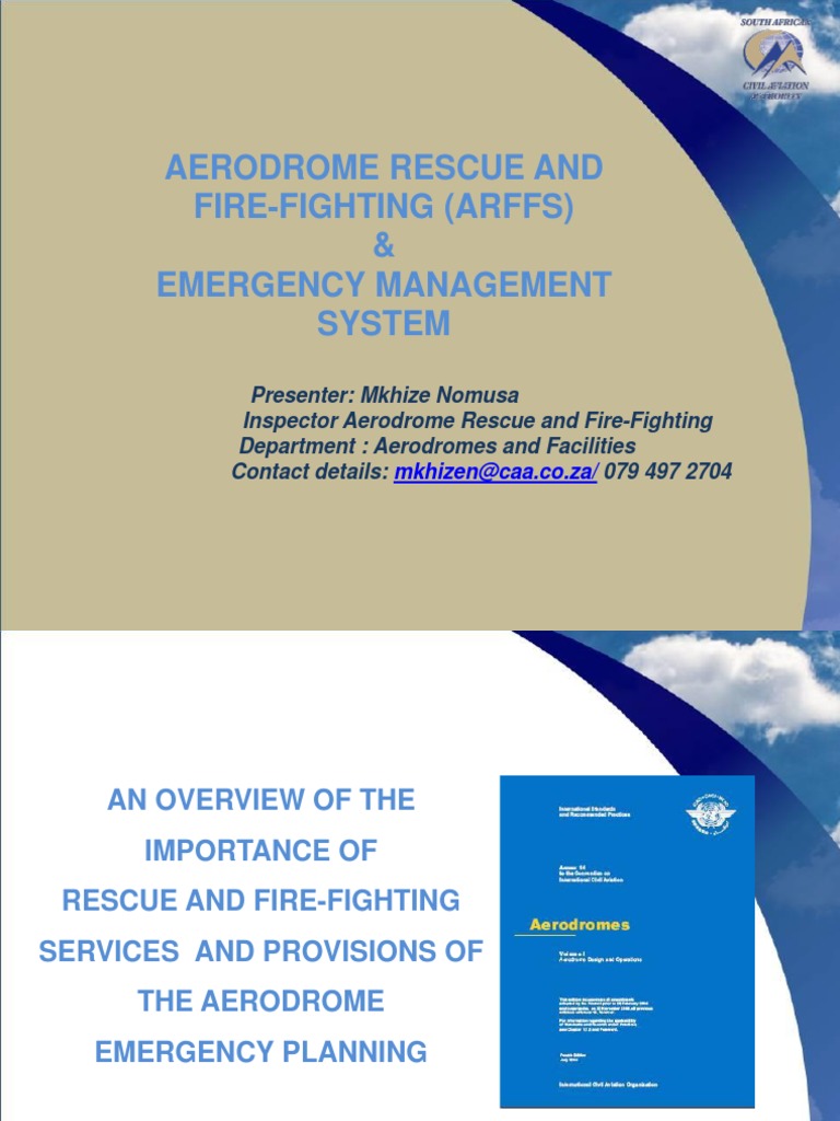 An Overview of ICAO Provisions on Aerodrome Rescue and Fire-Fighting ...