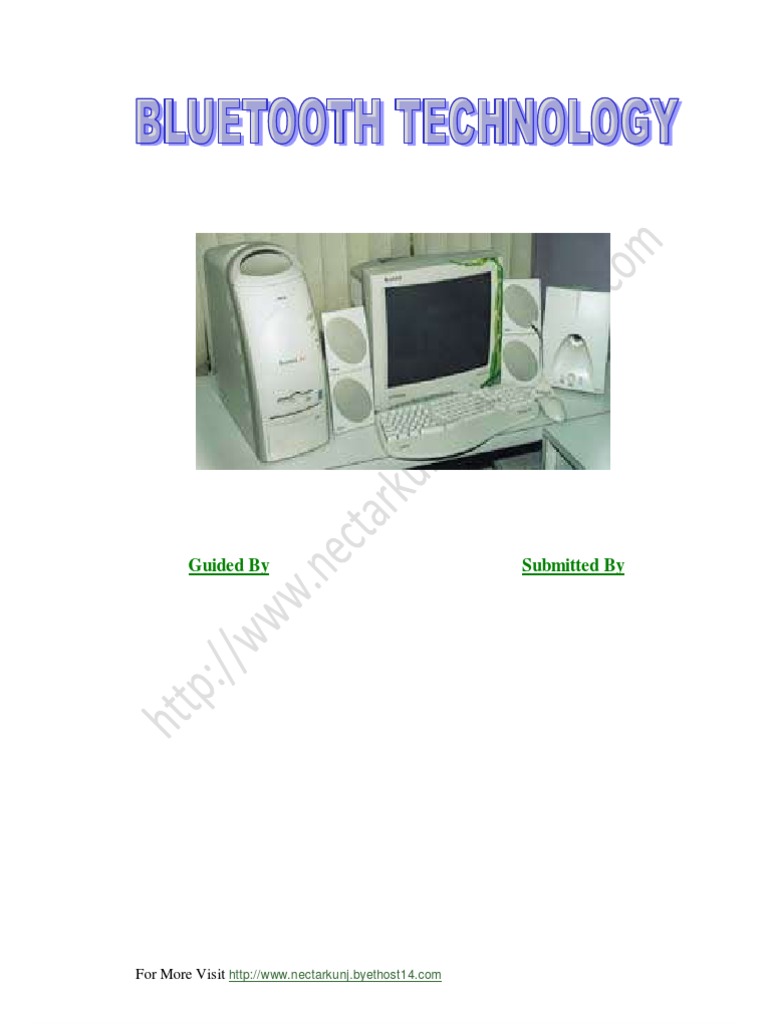 Seminar Report On Bluetooth | PDF | Bluetooth | Network Packet