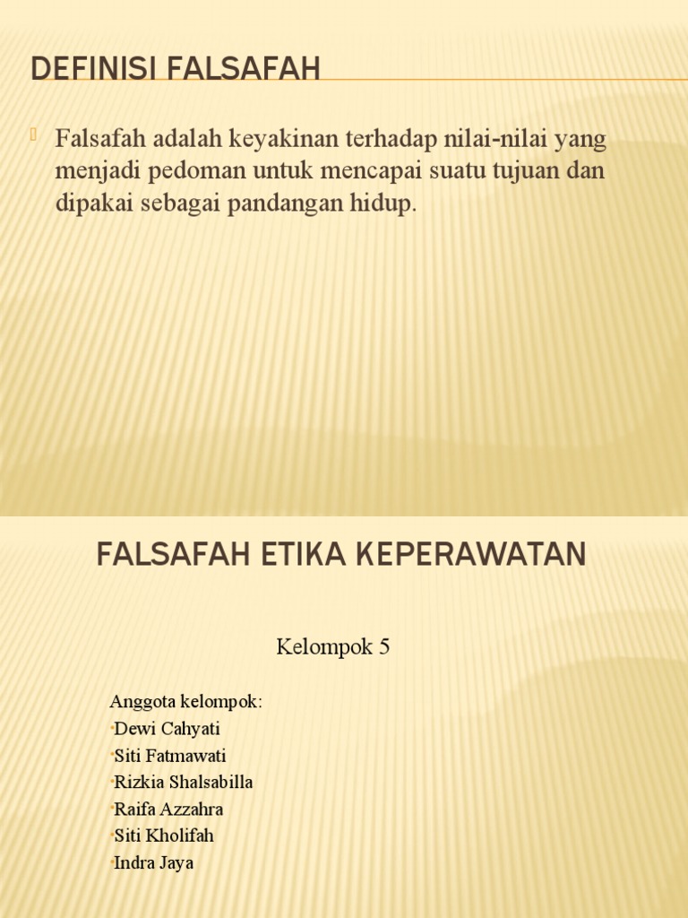 Falsafah Etika Keperawatan | PDF