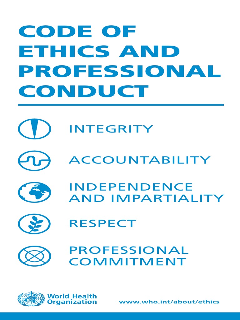 Code of Ethics and Professional Conduct | PDF | Integrity | World ...
