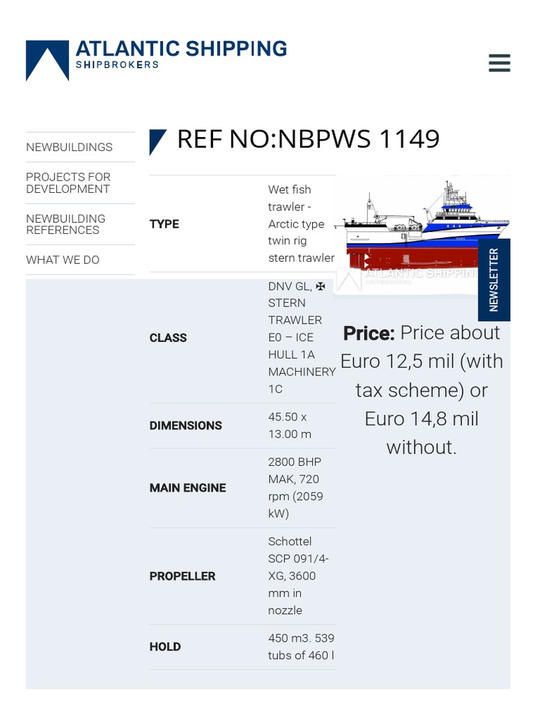NBPWS 1149 - Atlantic Shipping | PDF | Fishing Trawler | Ships