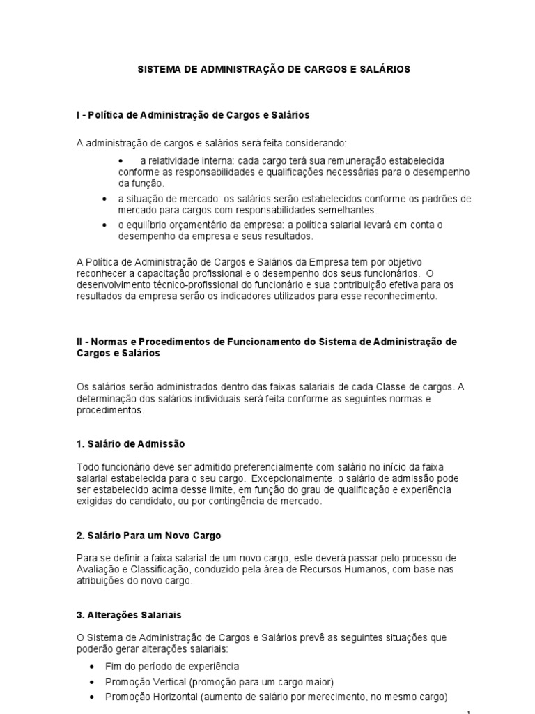 13-Normas e Procedimentos-Modelo | PDF | Salário | Gestão de recursos ...