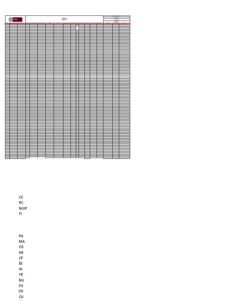 Formato Listado Censal 1 | PDF