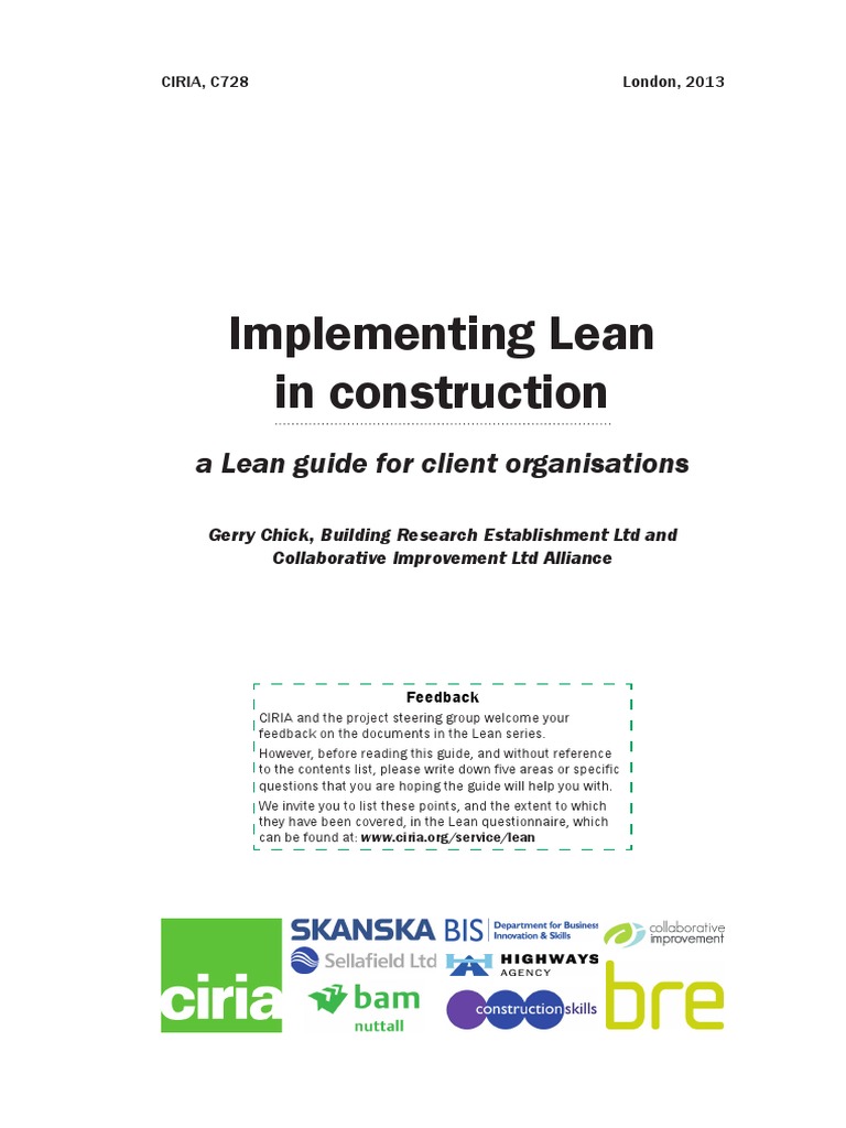 Implementing Lean in Construction: A Lean Guide For Client ...