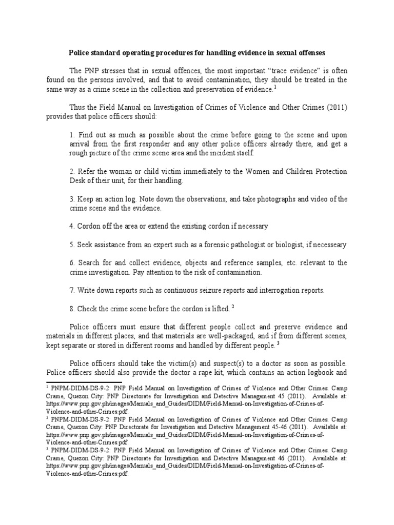 Forensic Evidence in Rape | PDF | Crime Scene | Detective