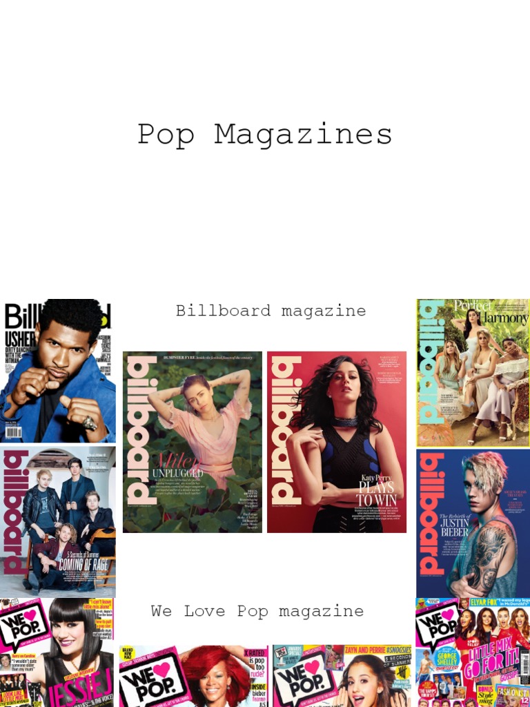 Pop Magazine Masthead Analysis | PDF | Pop Music | Gender