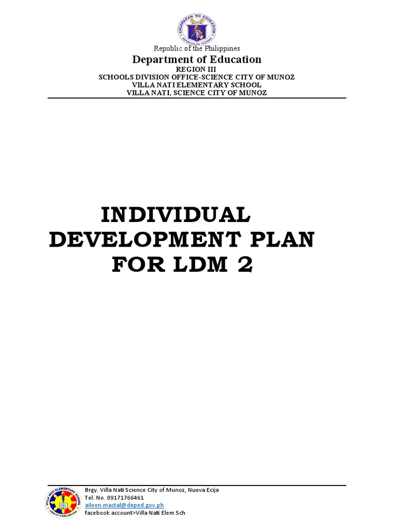 Individual Development Plan For LDM 2: Department of Education | PDF | Educational Assessment ...