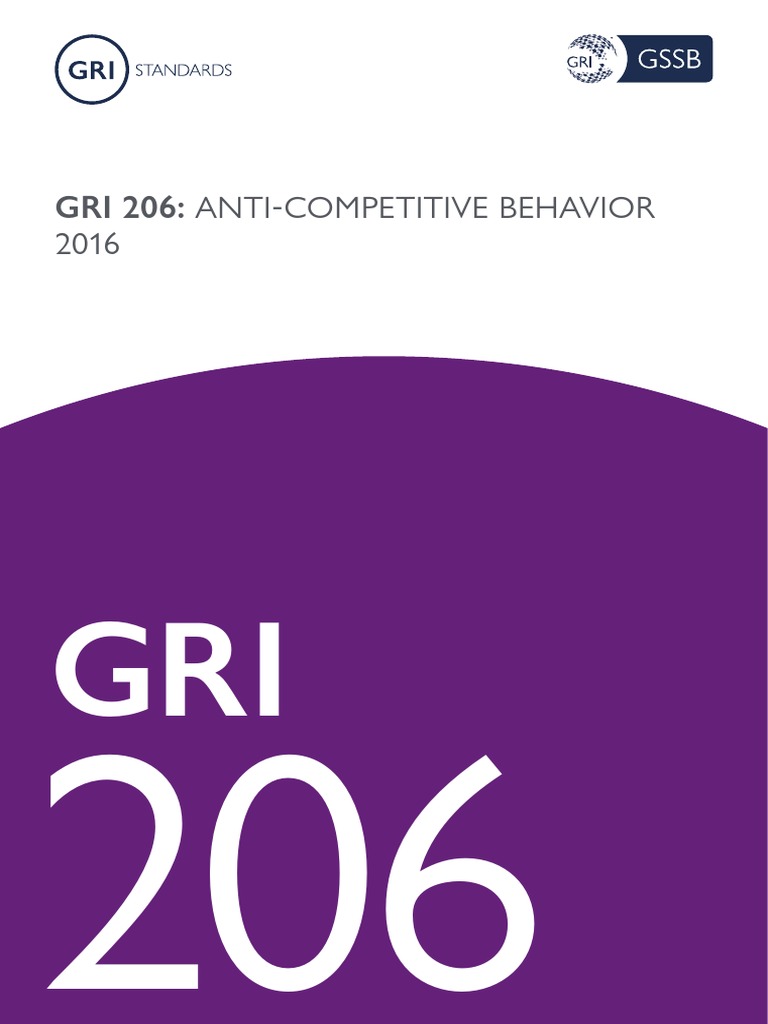 Gri 206 Anti Competitive Behavior 2016 | PDF | Competition Law | Monopoly