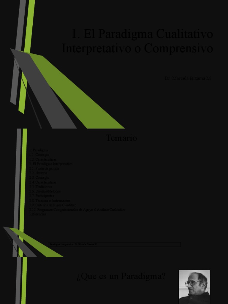 Paradigma Cualitativo Interpretativo | PDF | Paradigma | Investigación ...