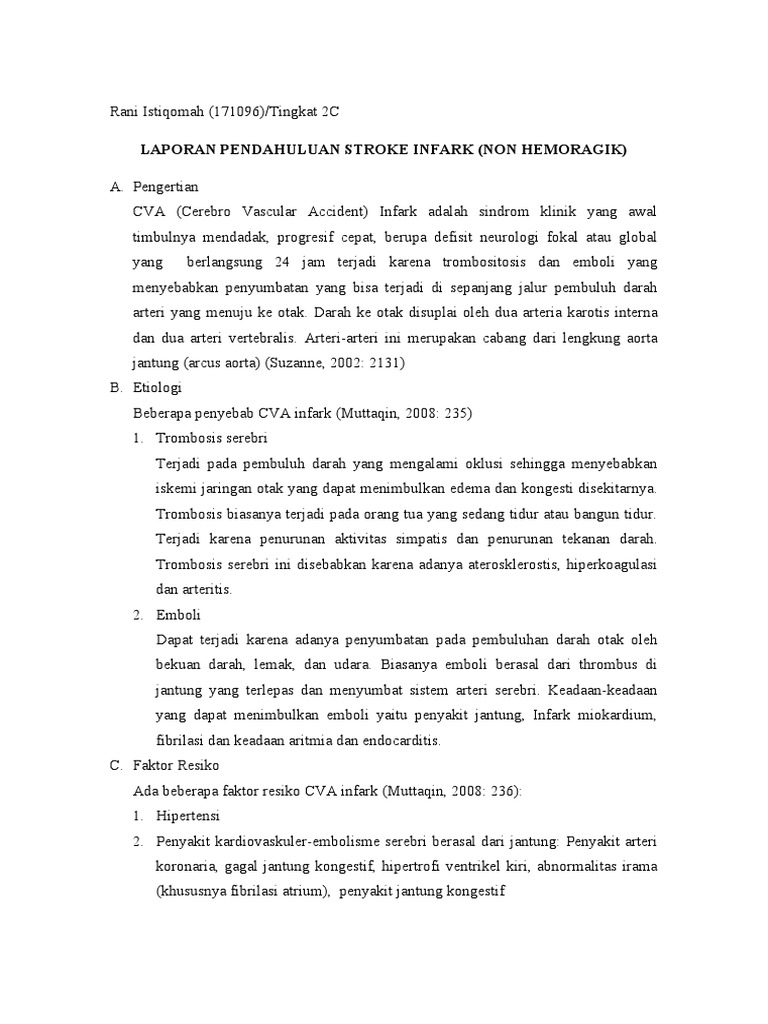 LP Stroke Infark | PDF