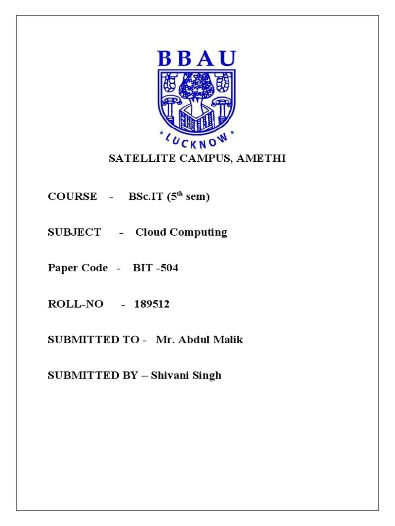 Shivani Singh | Download Free PDF | Cloud Computing | Platform As A Service