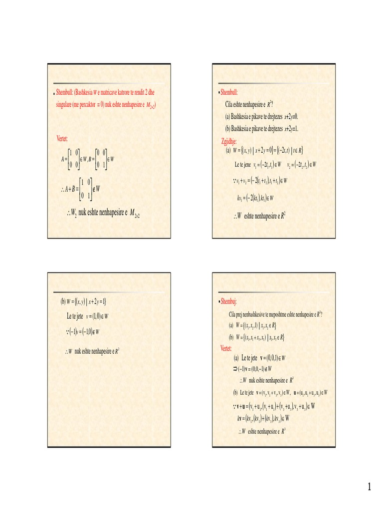 02 Ushtrime ALgjeber PDF | PDF