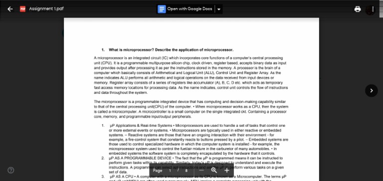 Theory of Chapter 1 (Introduction To Microprocessor) and Chapter 2 (8085 Microprocessor) PDF ...