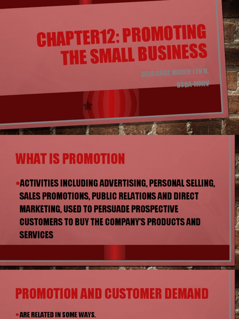 Small Business Promotion Guide | PDF | Sales | Promotion And Marketing ...