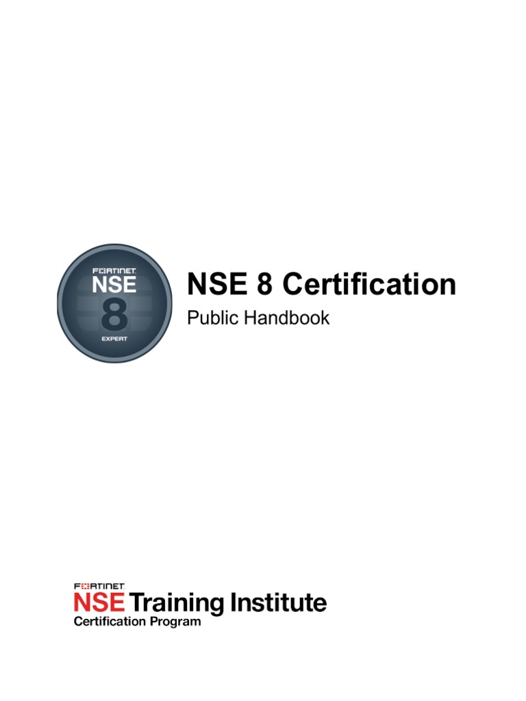 NSE 8 Certification: Public Handbook | PDF | Test (Assessment ...