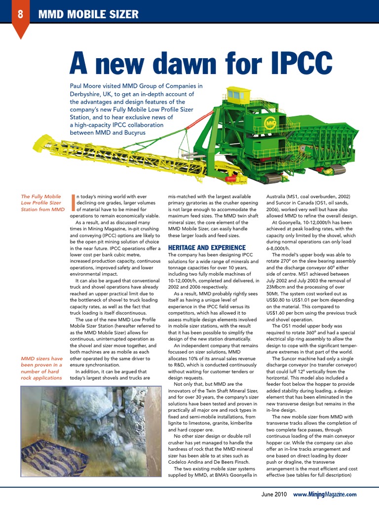 A New Dawn For Ipcc: The Fully Mobile Low Profile Sizer Station From ...
