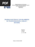 Comprobación y Megado de Cables | PDF | Resistencia Eléctrica y ...