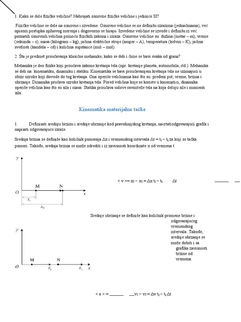 Skripta Iz Fizike 2016 2017 | PDF