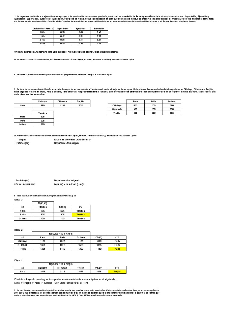 JOSE WILFREDO NAVARRO VICENTE - 2da Practica Calificada IO2 - Hoja 1 | PDF | Ecuaciones ...