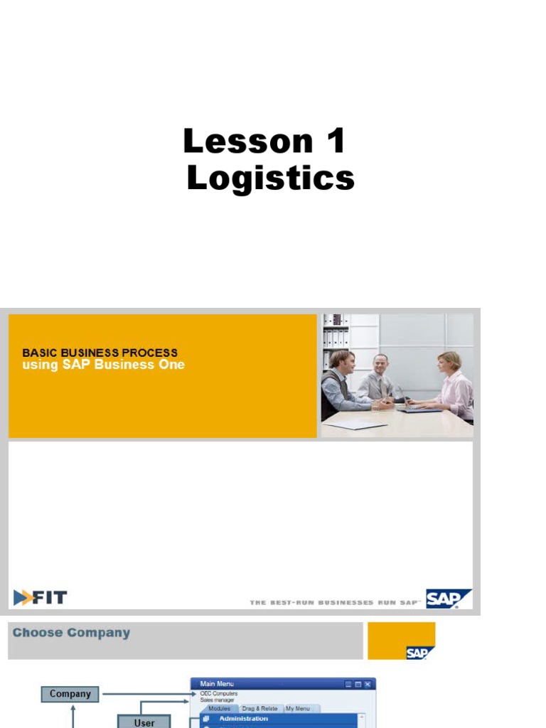 Lesson 1 Logistics | PDF