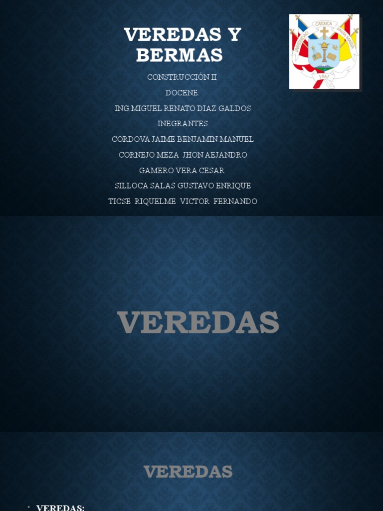 VEREDAS Y BERMAS Final | PDF | La carretera | Hormigón