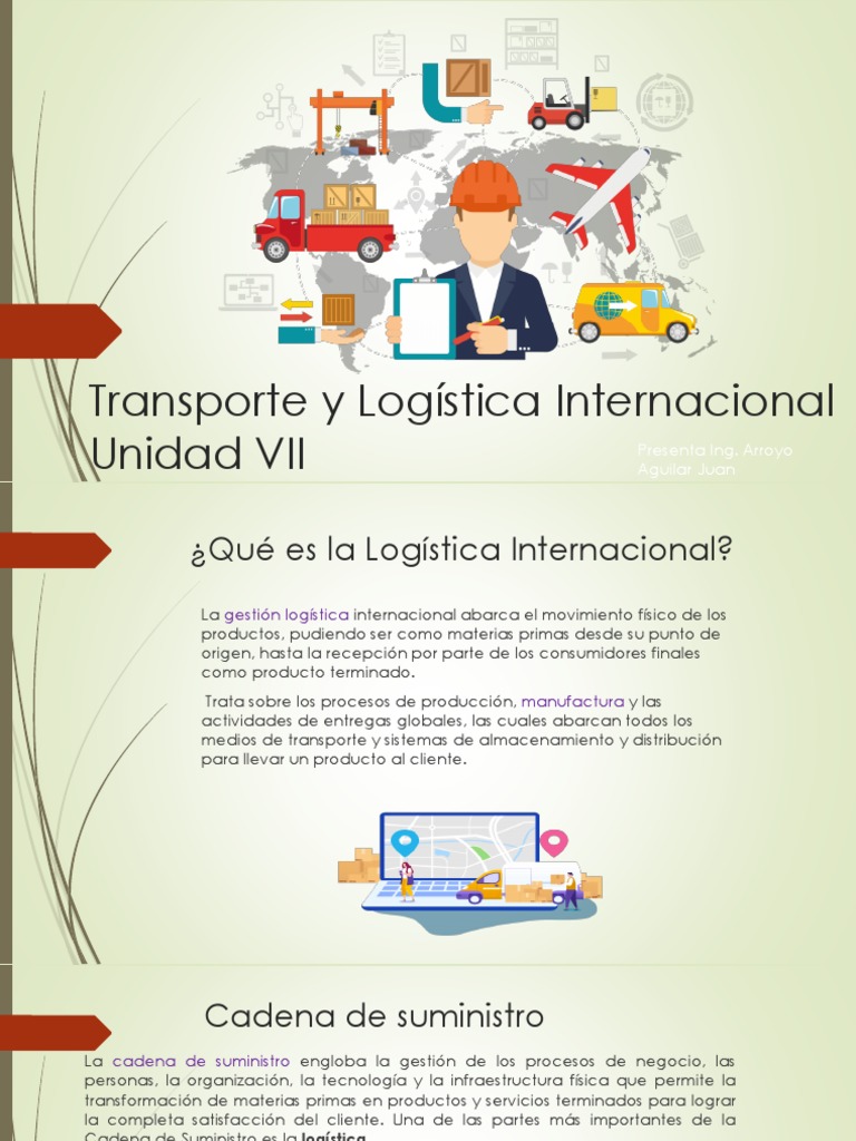 Transporte y Logística Internacional Letras en Morado | PDF | Logística ...