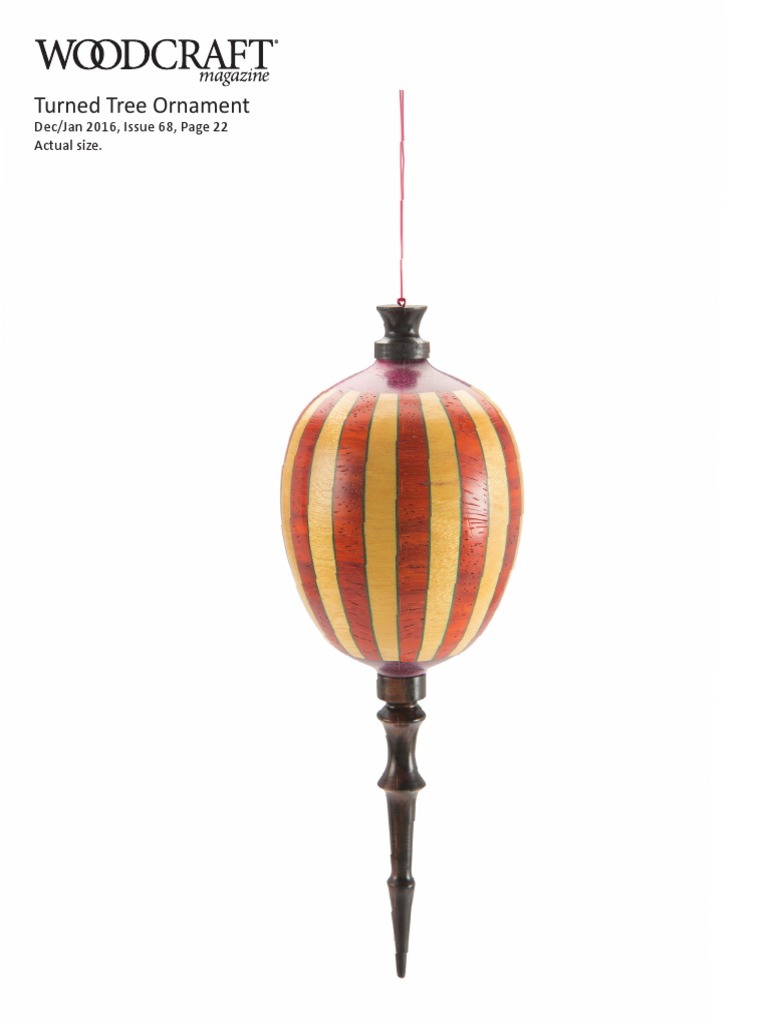 Pattern 68 Turned-Tree-Ornament Template | PDF