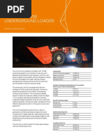 Sandvik Lh307 Underground Loader: Technical Specification | PDF | Truck ...