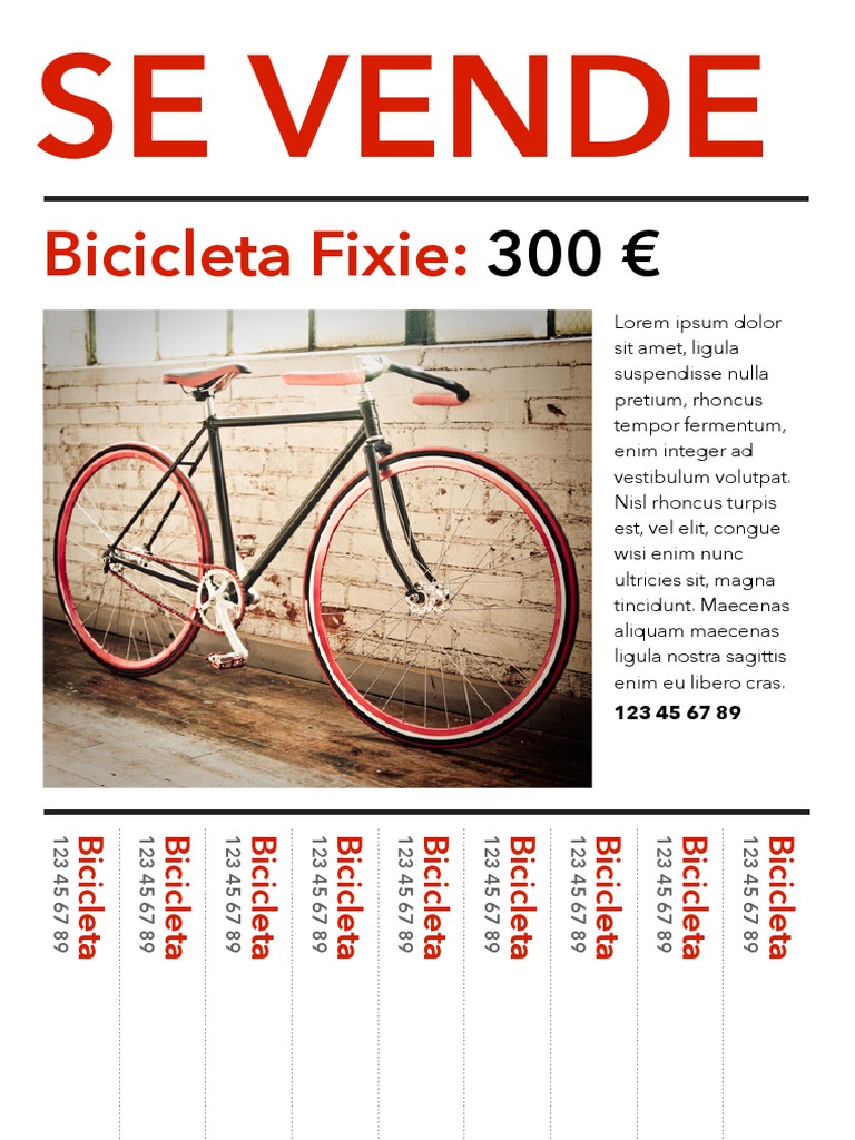 Venta de Bicicleta Fixie 300€ | PDF