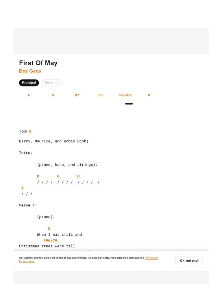 First of May PDF | PDF | British Music | Rock Music