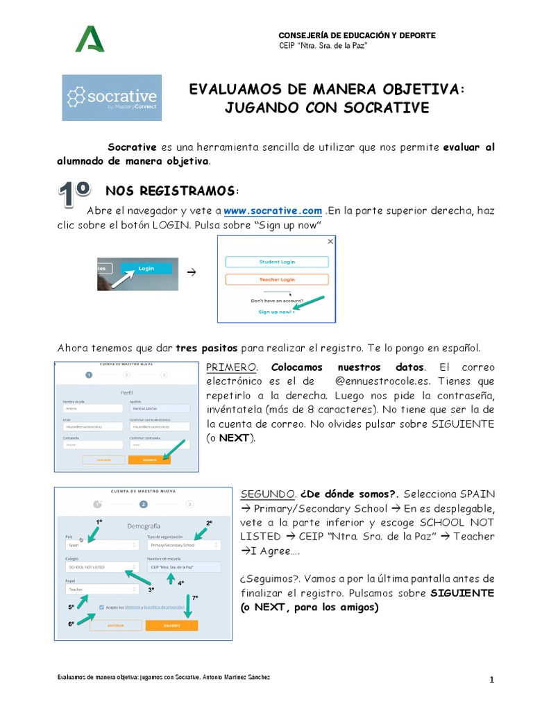 Tutorial de Socrative | PDF | Prueba / examen
