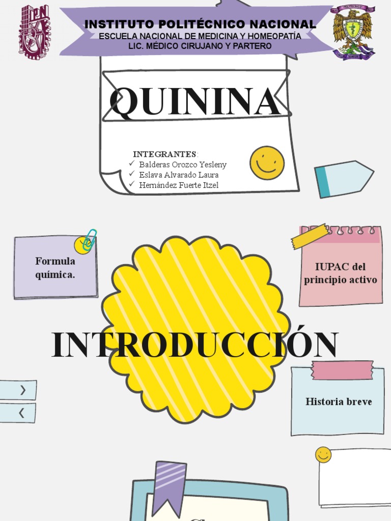 Quinina-Equipo 3.1 | PDF | Farmacología | Especialidades Medicas